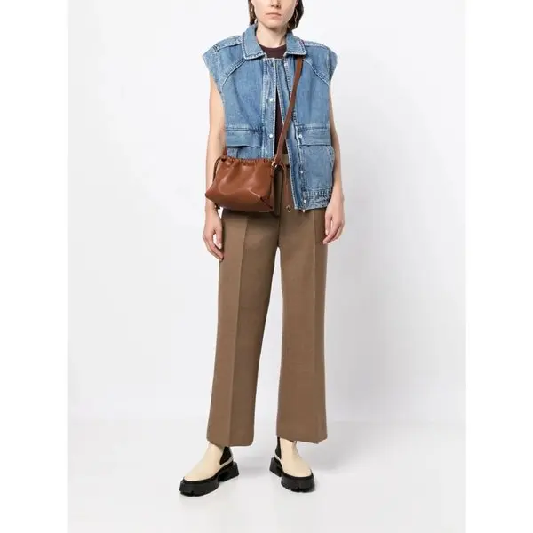 A.p.c. Faux Leather Cross Body Satchel Bag - Brown