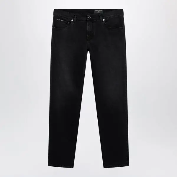 Dolce & Gabbana Stretch Jeans In Denim - Black