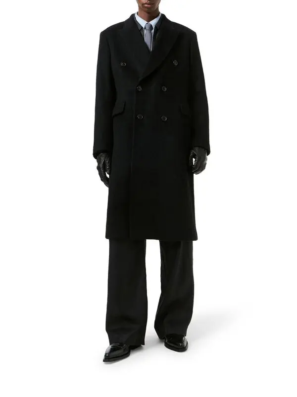 Our Legacy Whale Double-breasted Mohair Wool Coat