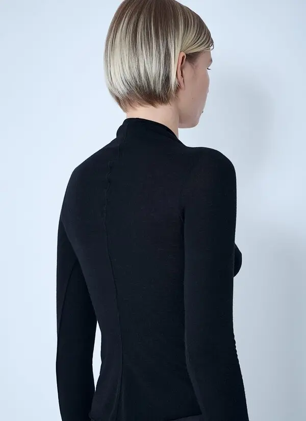Rick Owens Allanah Long Sleeve Top - Black