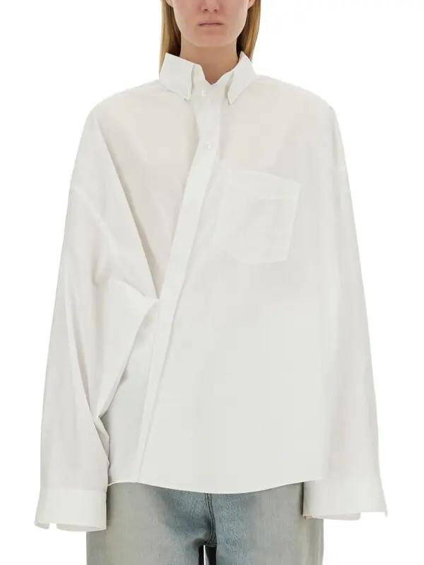 Balenciaga Cotton Wrap Shirt