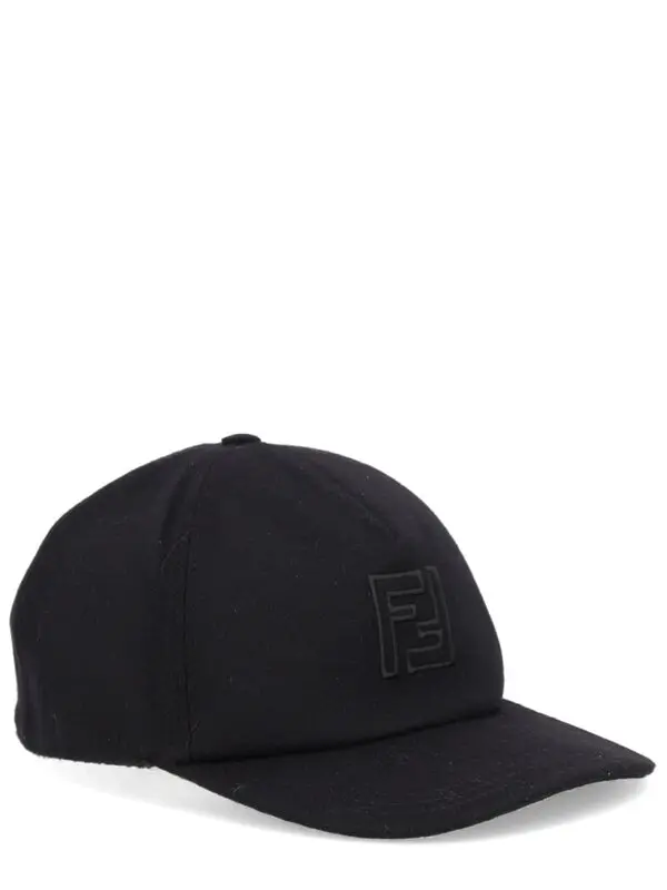 Fendi Wool And Cashmere Baseball Hat
