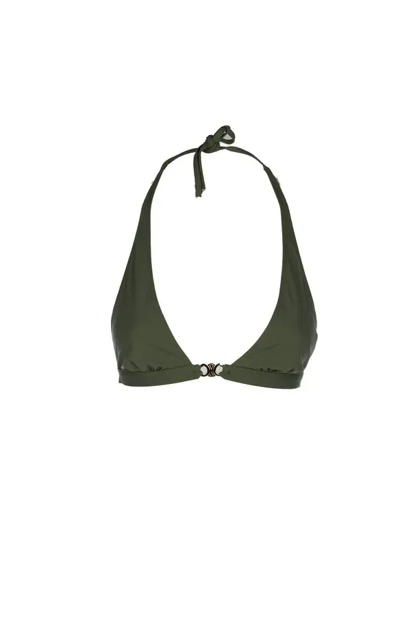 Celine Triangle Bikini Top - Multicolor