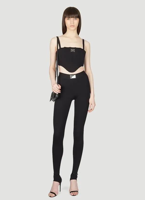 Dolce & Gabbana Logo Plaque Corset