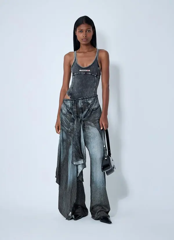 DIESEL® Phoebe-dnm Bodysuit - Black