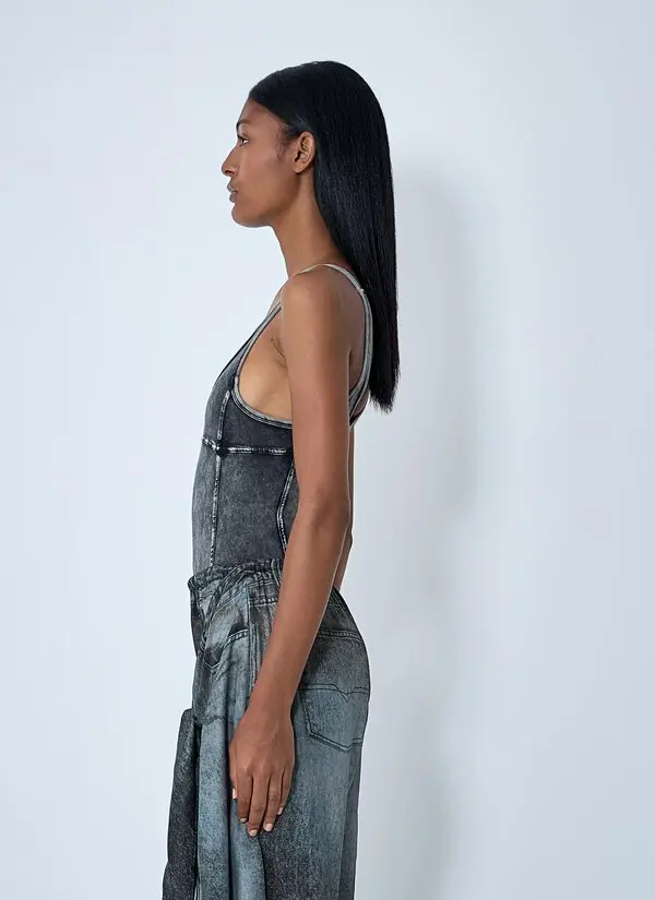DIESEL® Phoebe-dnm Bodysuit - Black