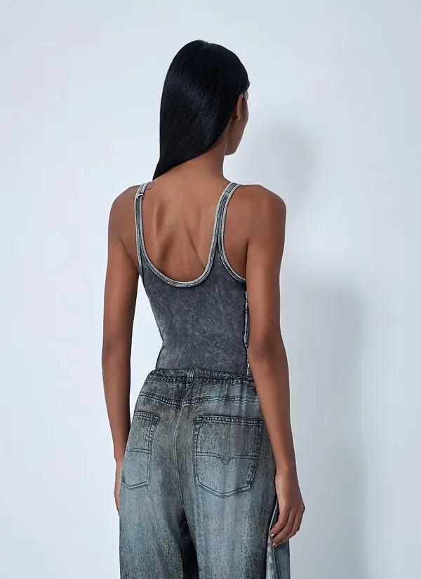 DIESEL® Phoebe-dnm Bodysuit - Black
