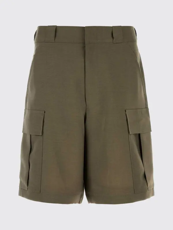 Prada Mohair Blend Cargo Bermuda Shorts