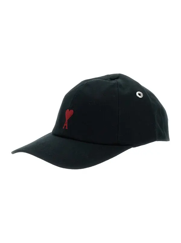 AMI Paris Baseball Cap With Adc Logo Embroidery On The Front In Black Cotton For - Multicolor