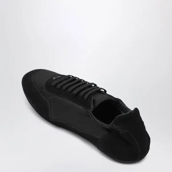 Prada Collapse Re-nylon And Suede Sneakers - Black
