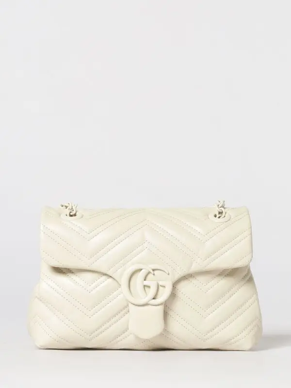Gucci Gg Marmont Small Shoulder Bag - Cream