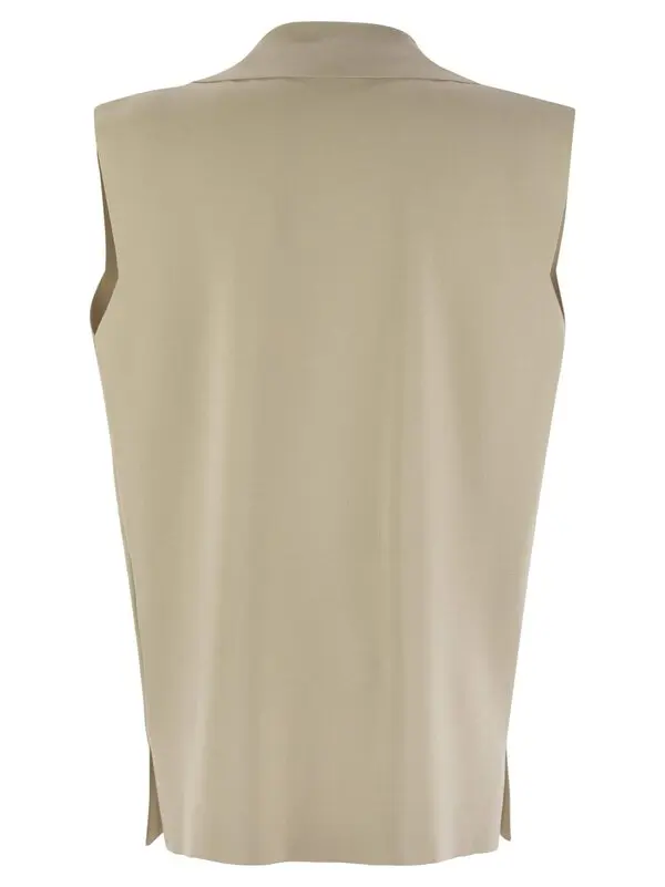 FAY Technical Viscose Knitted Vest