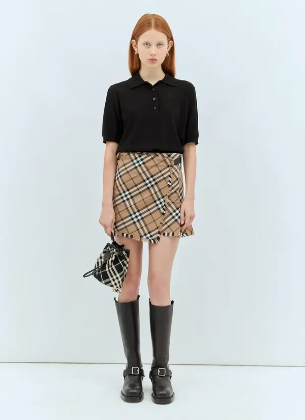 Burberry Check Mini Skirt