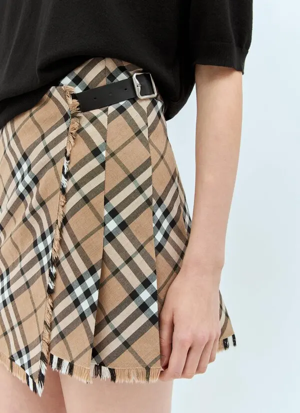 Burberry Check Mini Skirt