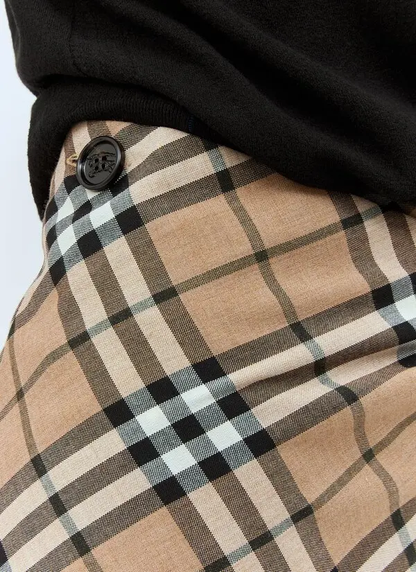 Burberry Check Mini Skirt