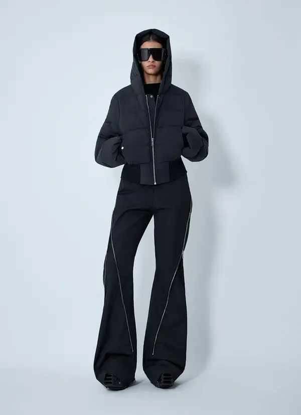Rick Owens Hooded Down Jacket - Black