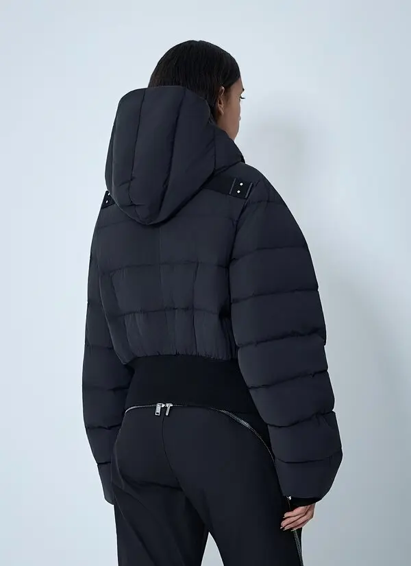 Rick Owens Hooded Down Jacket - Black