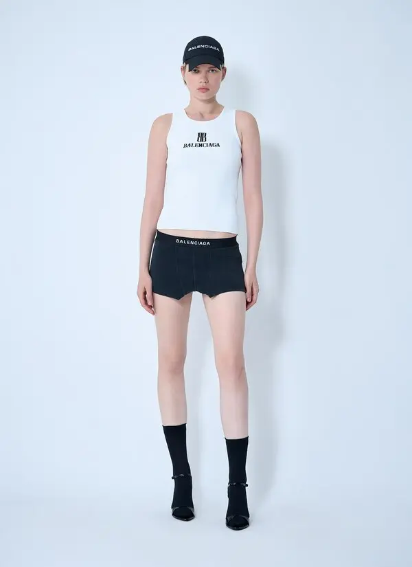 Balenciaga Cut-off Brief Mini Skirt