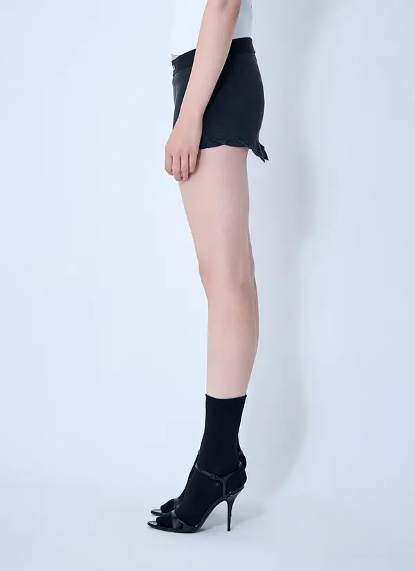 Balenciaga Cut-off Brief Mini Skirt