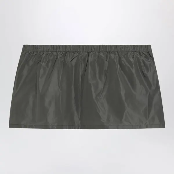 Miu Miu Tela Tec Miniskirt With Front Pocket