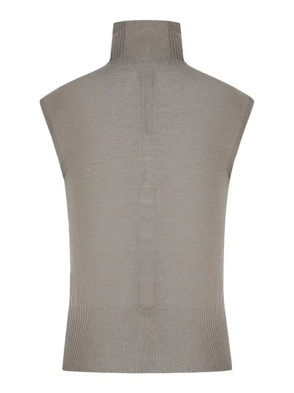 Rick Owens Turtle Knitted Top - Gray