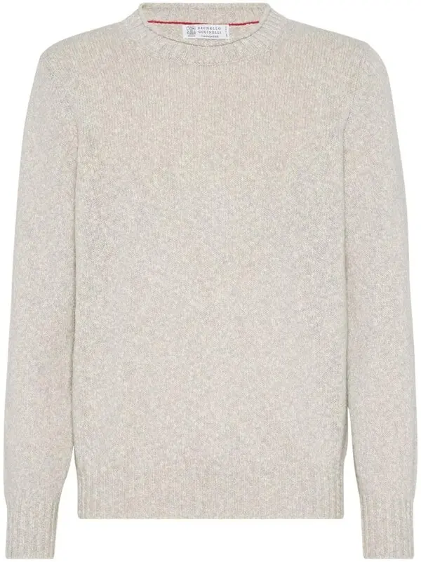 Brunello Cucinelli Wool Crew Neck Sweater - Multicolor
