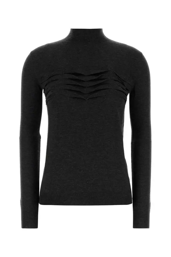 JIL SANDER Wool Blend Sweater - Gray