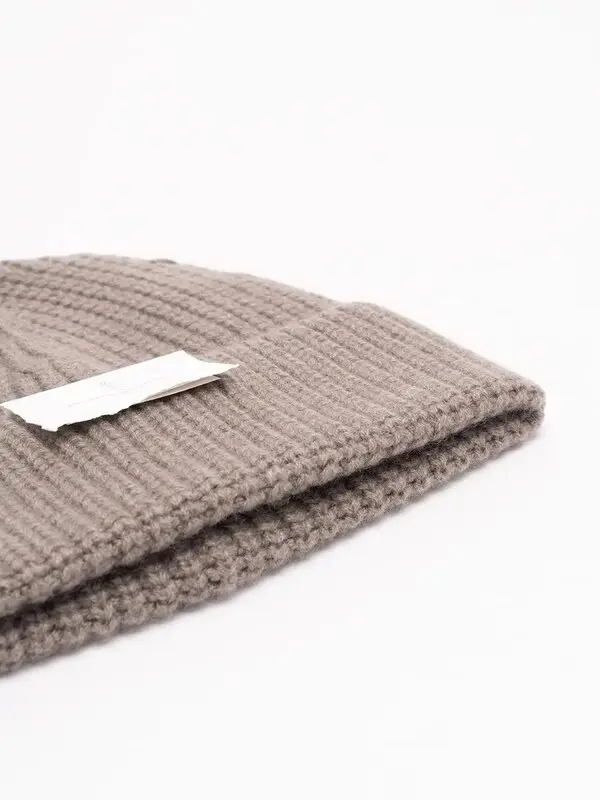 Brunello Cucinelli Cashmere English Rib Knit Beanie - Multicolor