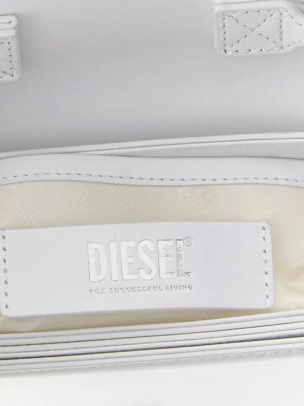 DIESEL® 1dr Leather Shoulder Bag - White