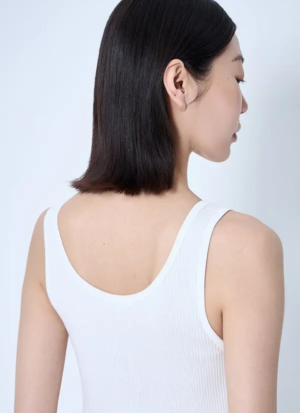 Chloé Logo Motif Jersey Tank Top - White