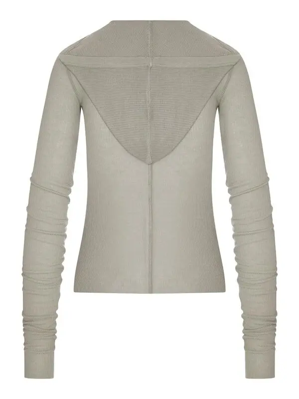 Rick Owens Ribbed Hoodie