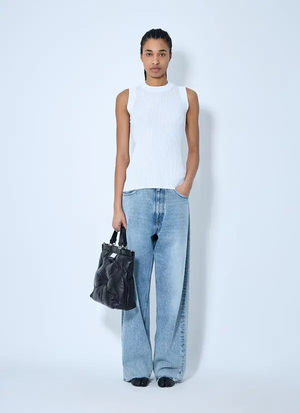 Sportmax Rib Tank Top - White
