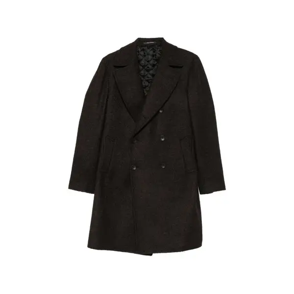 Tagliatore Textured Double-breasted Coat