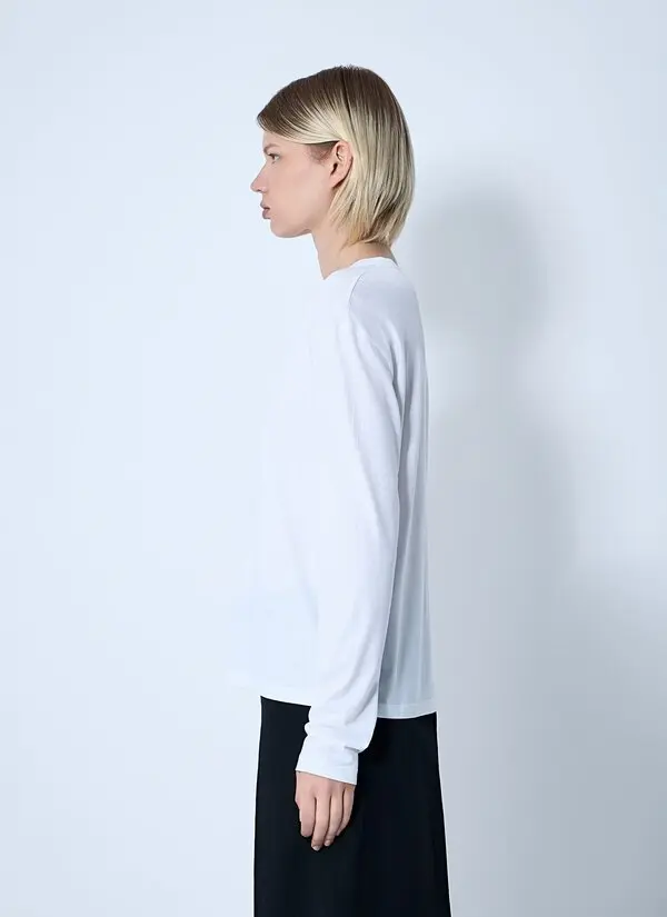 TOTEME Classic Long Sleeve T-shirt - White