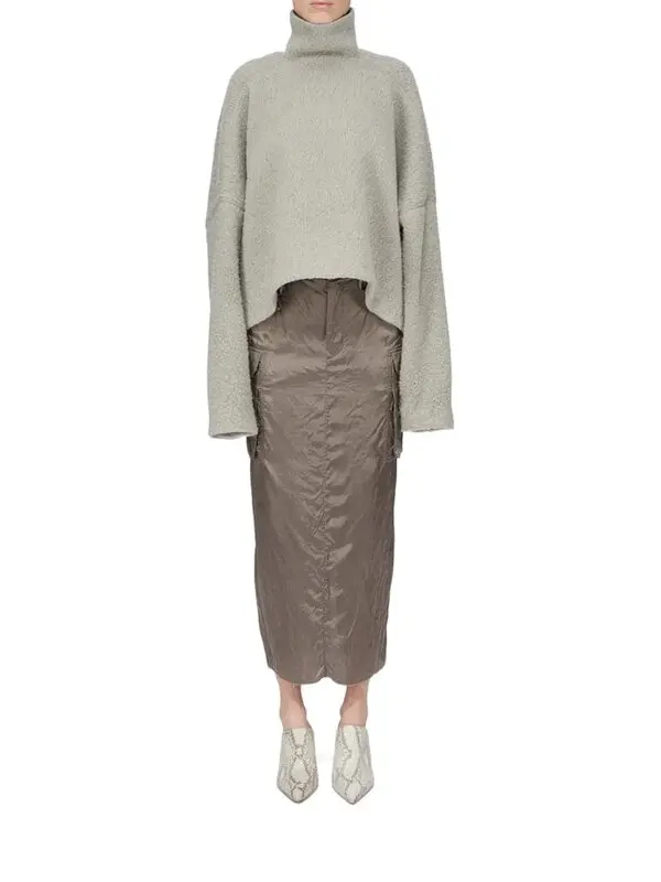 Rick Owens Jumbo Turtleneck Sweater - Cream