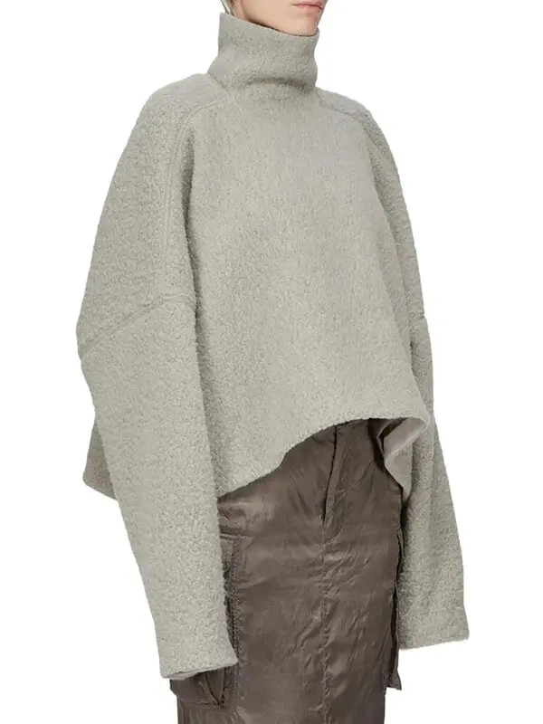 Rick Owens Jumbo Turtleneck Sweater - Cream