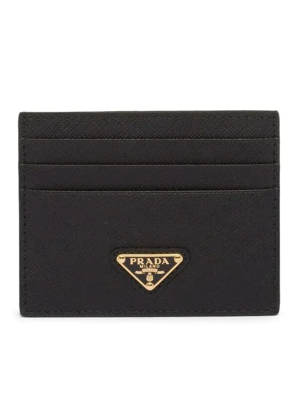 Prada Saffiano Card Holder - Black