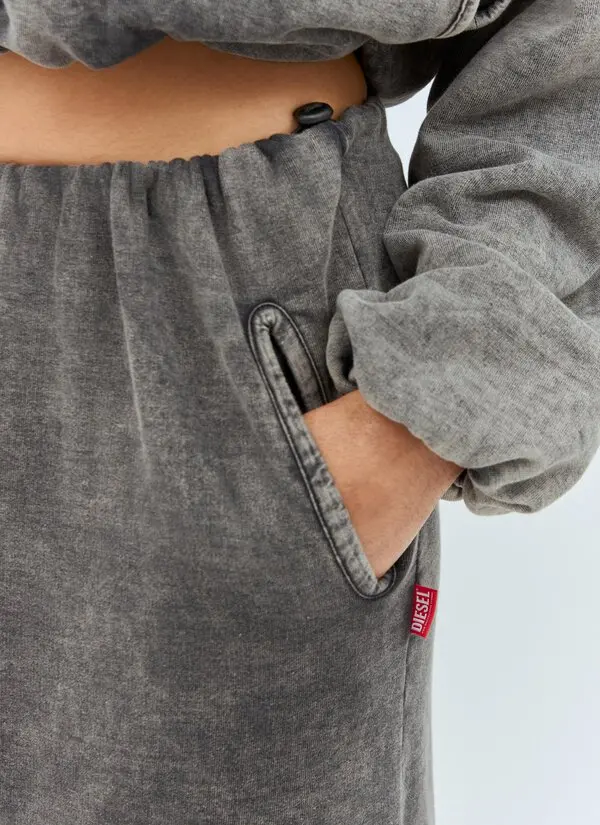 DIESEL® O-tulip Maxi Skirt - Gray