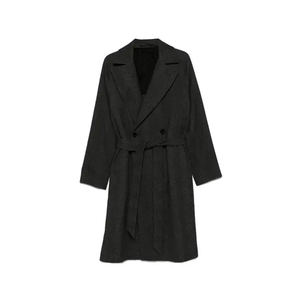 Tagliatore Grey Coats Double Breasted Coats