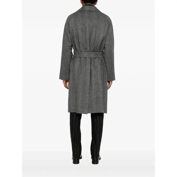 Tagliatore Grey Coats Double Breasted Coats