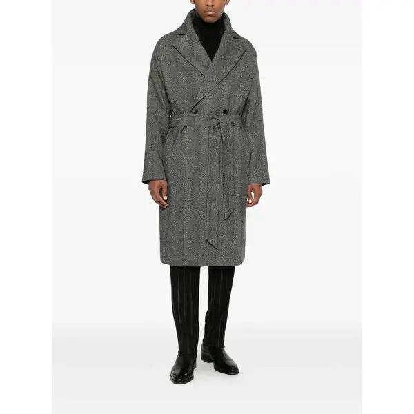 Tagliatore Herringbone Double-breasted Coat