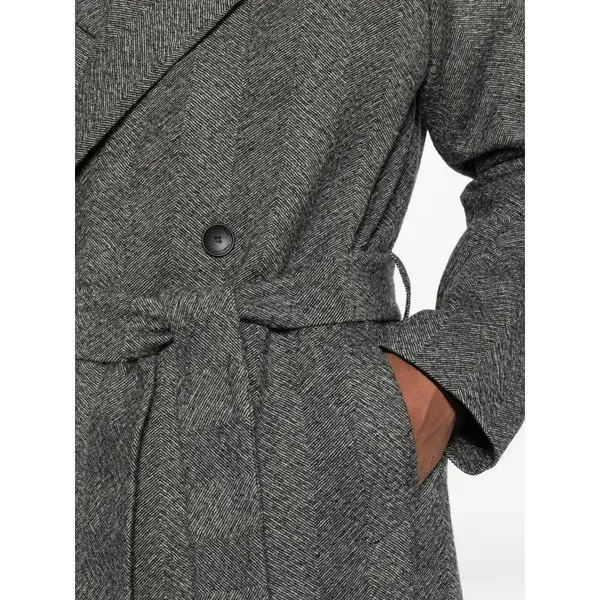 Tagliatore Herringbone Double-breasted Coat