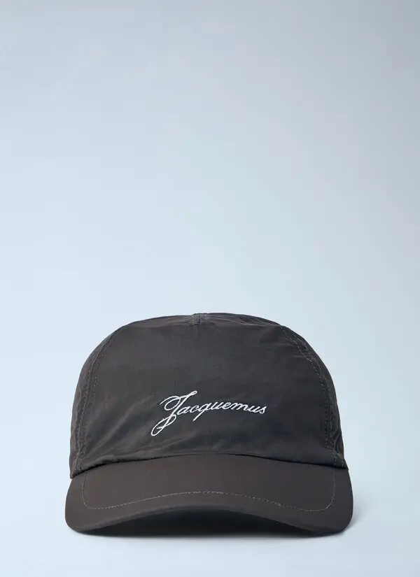 Jacquemus La Casquette Baluchon Nylon Cap - Brown