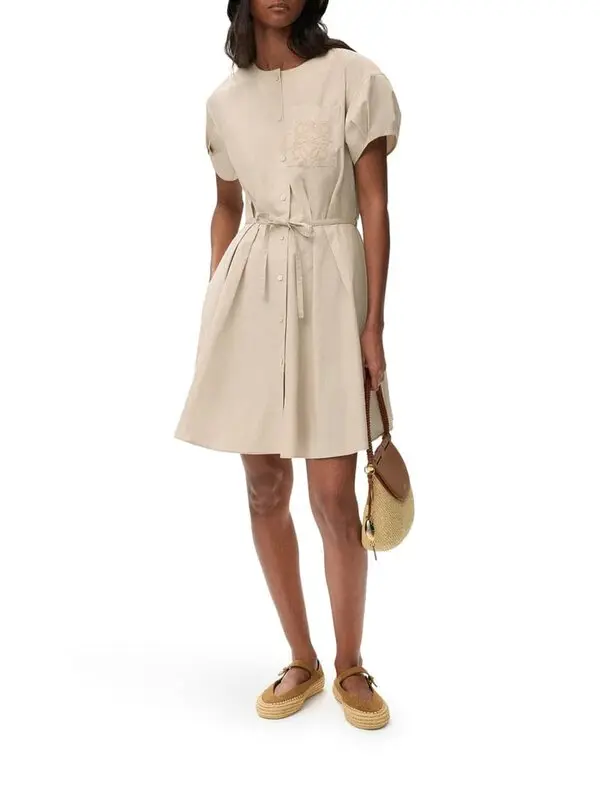 Loewe Cotton Poplin Chemisier - Cream