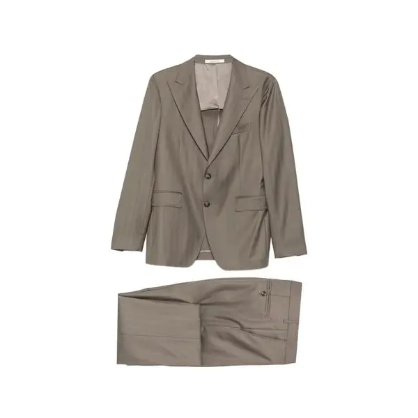 Tagliatore Suits Single Breasted Suits - Brown
