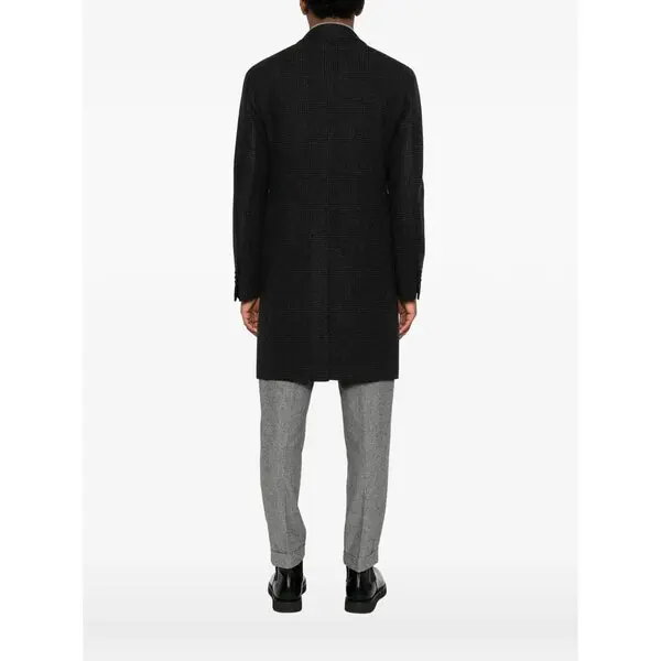 Tagliatore Grey Coats Double Breasted Coats