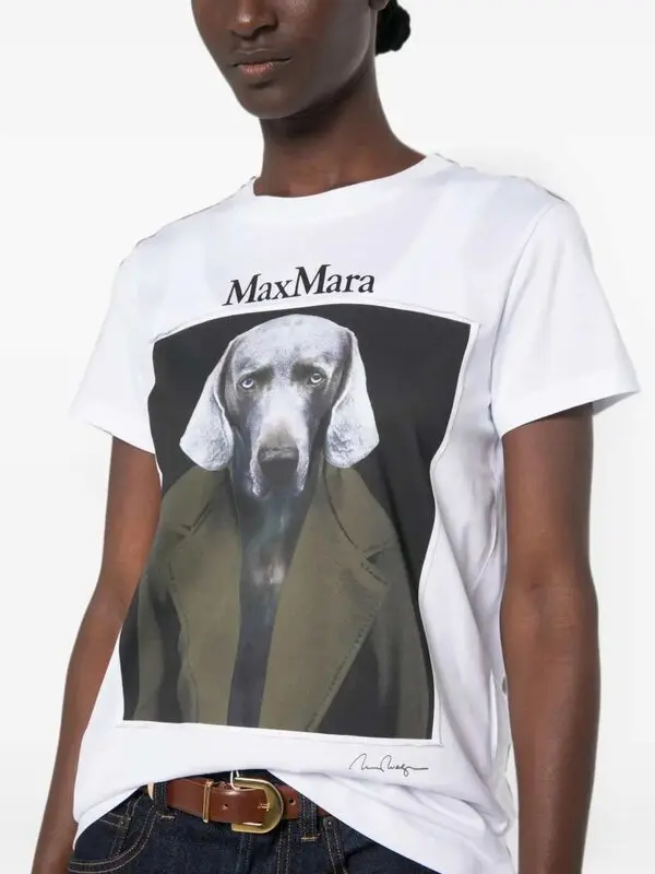 Max Mara Calca Print Short-sleeve T-shirt