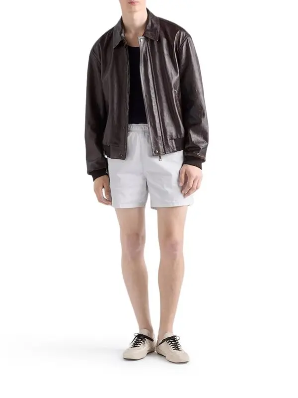Prada Nappa Bomber Jacket - Brown