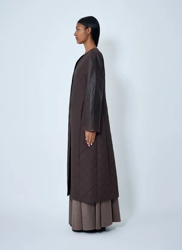 Max Mara Quilted Maxi Coat