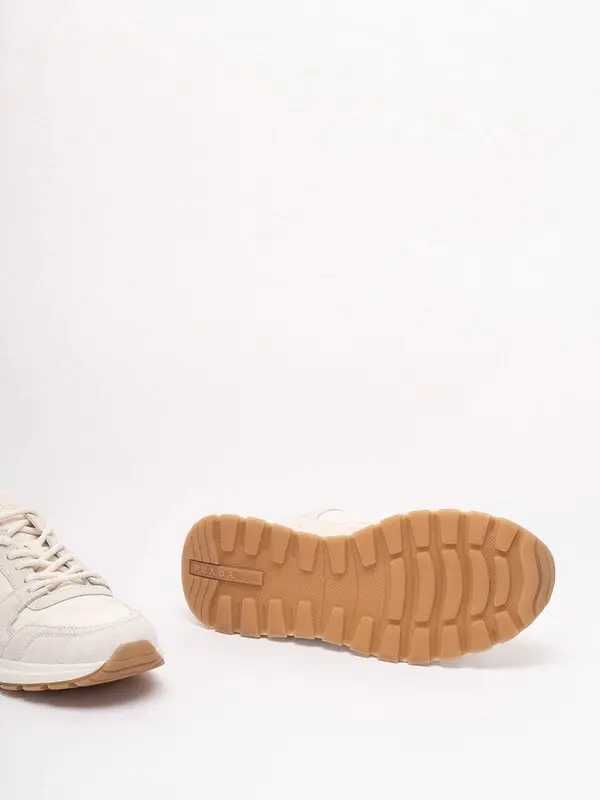 Prada Suede And Fabric Sneakers